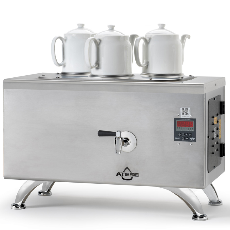 Ateşe Efes Smart Tea Boiler, Electric, Inox, 3 Kettles Price
