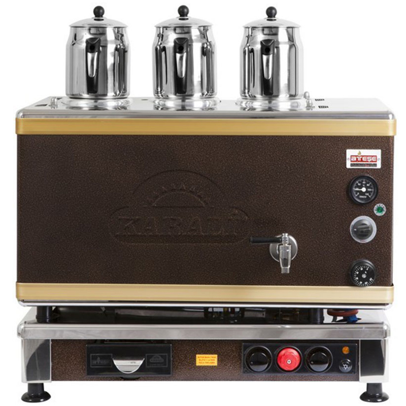 Ateşe Gold Analog Çay Kazanı, Statik Boyalı, Gazlı Elektrikli, 3 ...