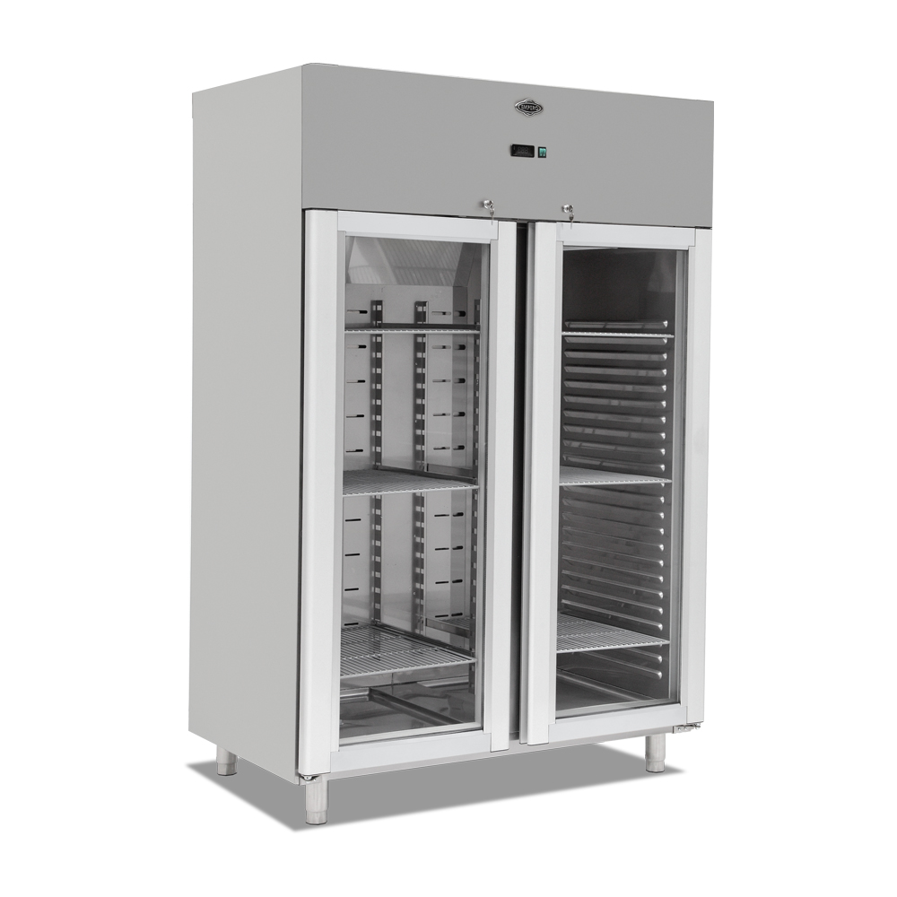 Empero EMP.140.80.03-CLS Double Glass Door Upright Refrigerator, 1400 ...