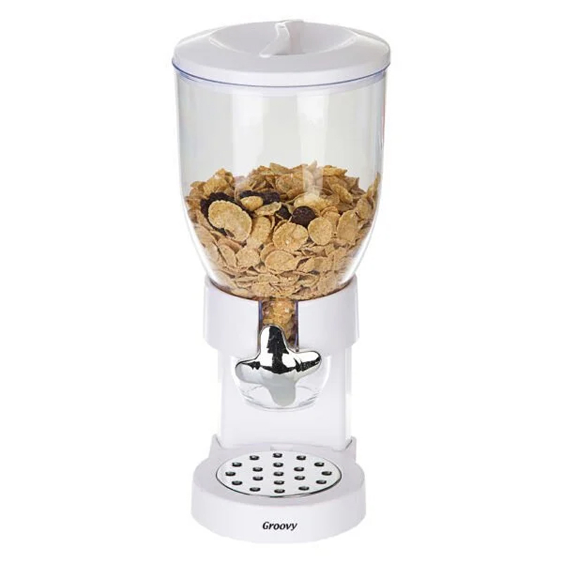 Groovy Single Corn Flakes Dispenser, 3.5 L, White Price