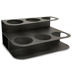 Kumtel 6-Piece Screw Stand, Metal, Black Price