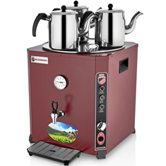 Silverinox Elit 3-Teapot Tea Machine, 36 Liters, Red Price