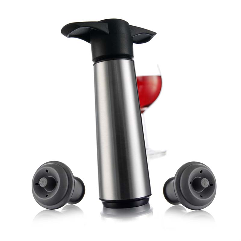 Vacu Vin Wine Vacuum Set, 1 Pump, 2 Stoppers, Stainless Steel Price